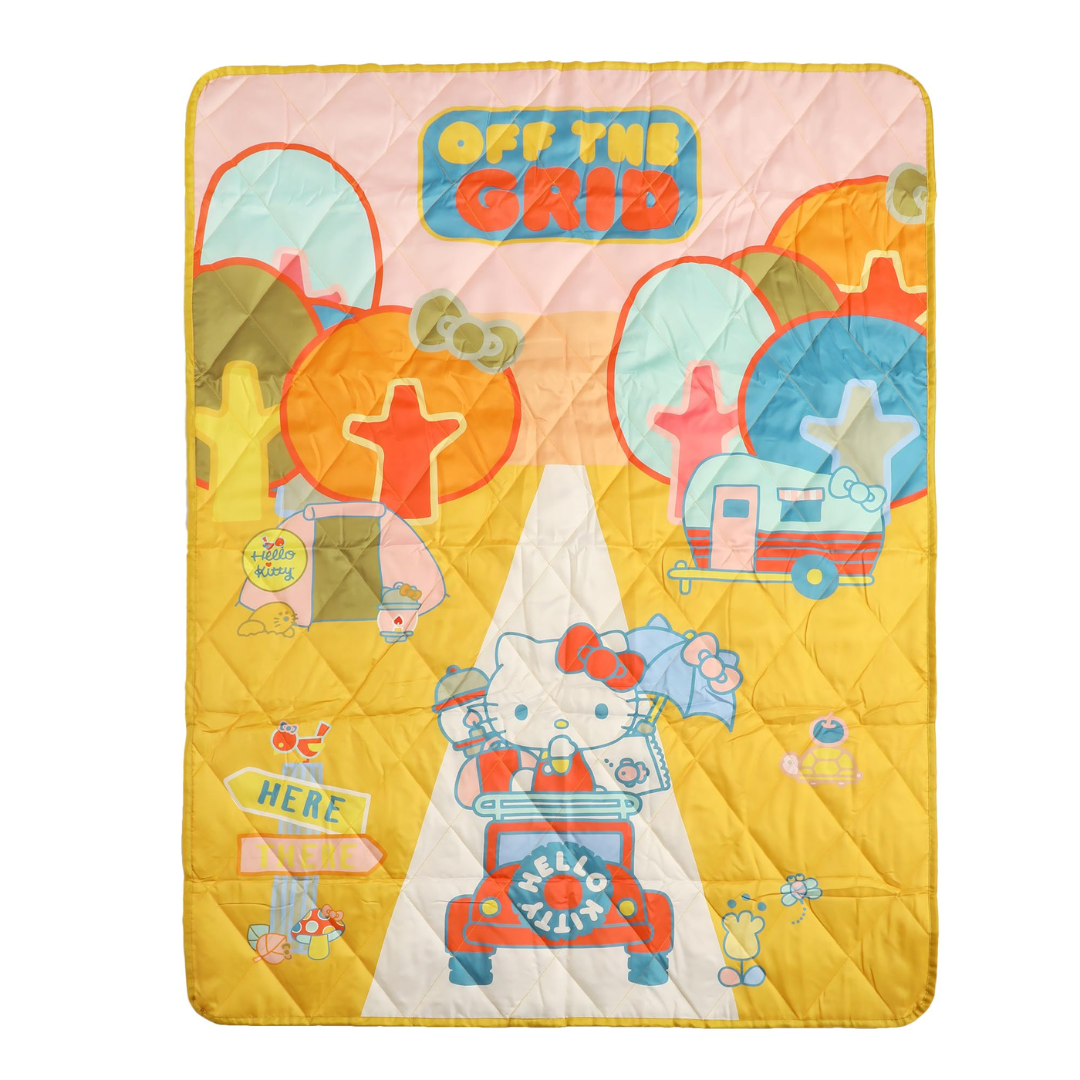 Hello Kitty - Hello Kitty Off Grid Camping Throw Blanket | Otaku Takeout